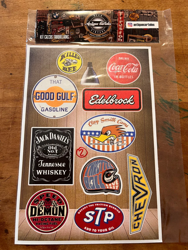 Set 10 calcos UV N2 super resistentes