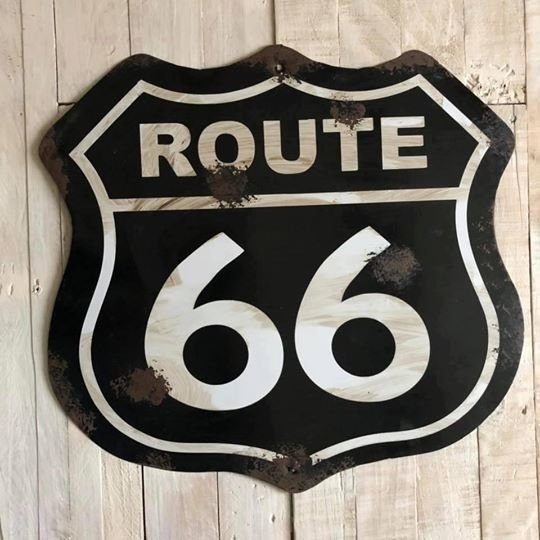 Cartel de chapa Ruta 66 - Comprar en Antique Carteles