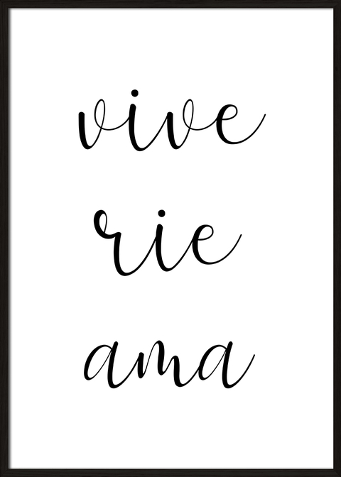 Vive Ríe Ama - Comprar en LATE Deco