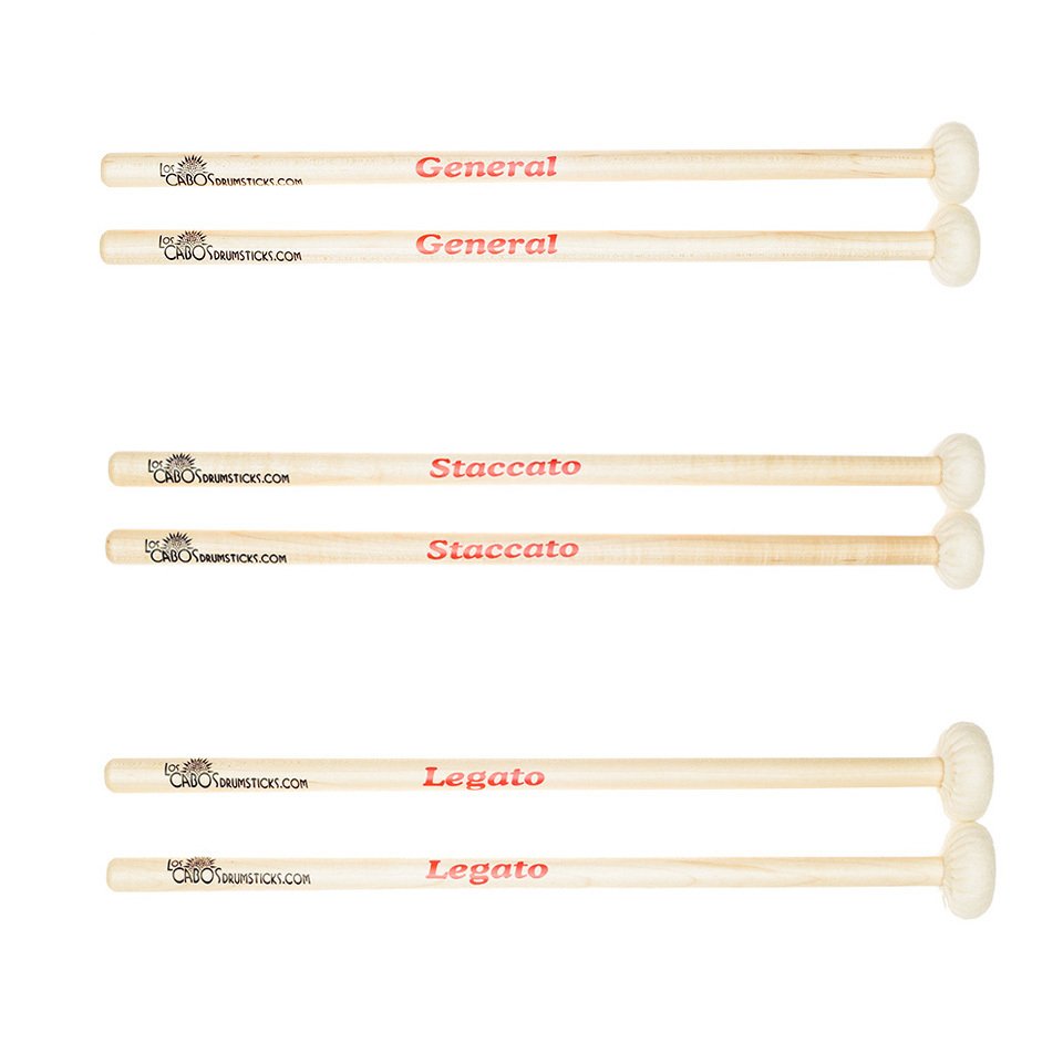 Los Cabos Timpani Mallets - General, Stacatto y Legato