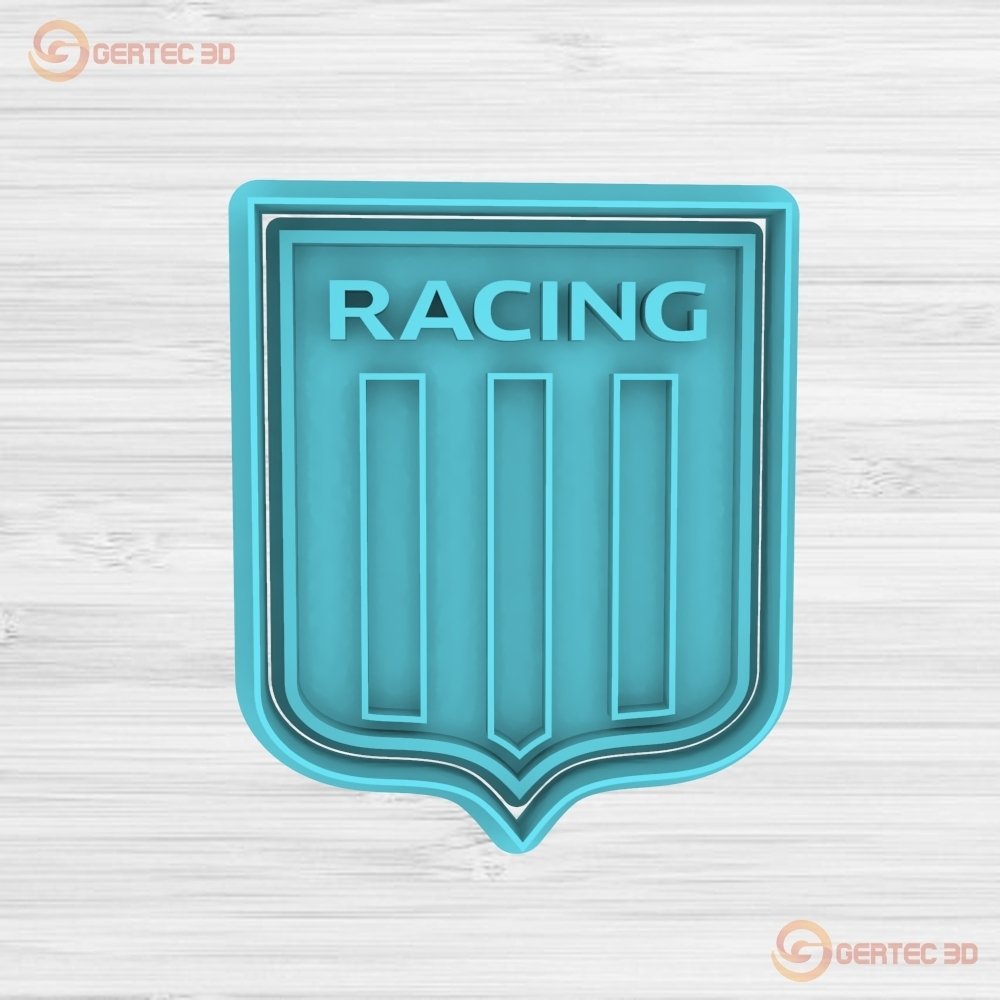 ESCUDO RACING Cortante + Stamp - Comprar en GERTEC3D