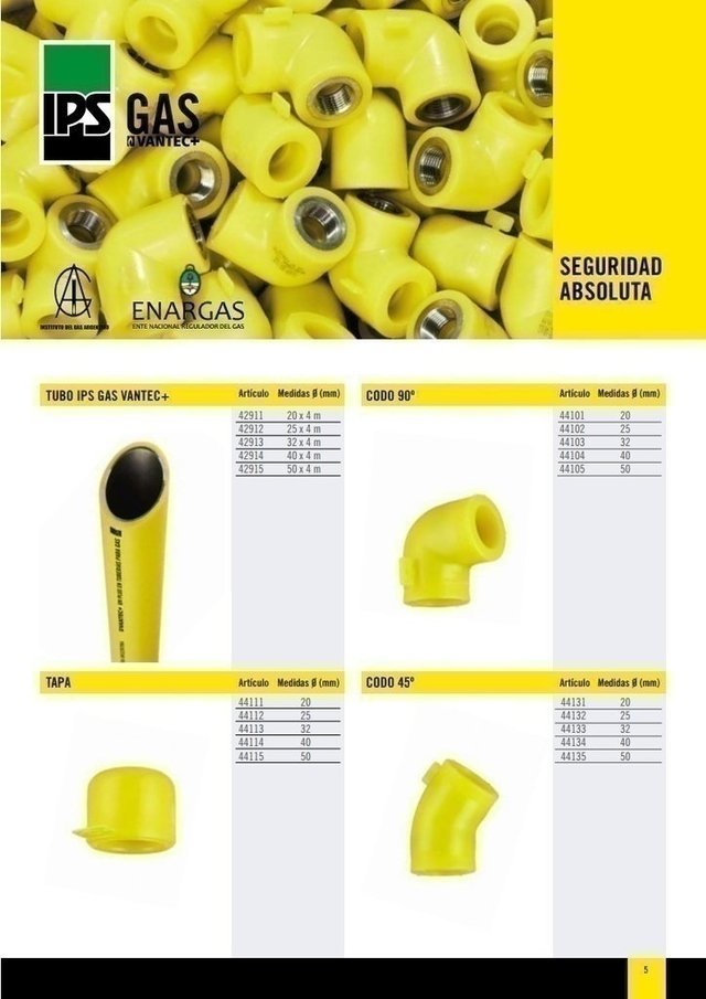 IPS CUPLA C/INS 20x1/2" M P/GAS VANTEC (Gas)