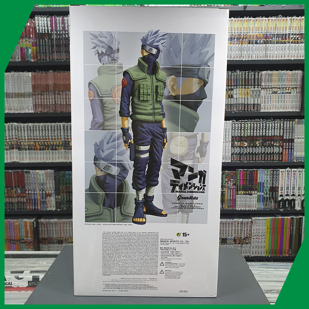 NARUTO SHIPPUDEN GRANDISTA - HATAKE KAKASHI ( MANGA DIMENSIONS ) - BANDAI