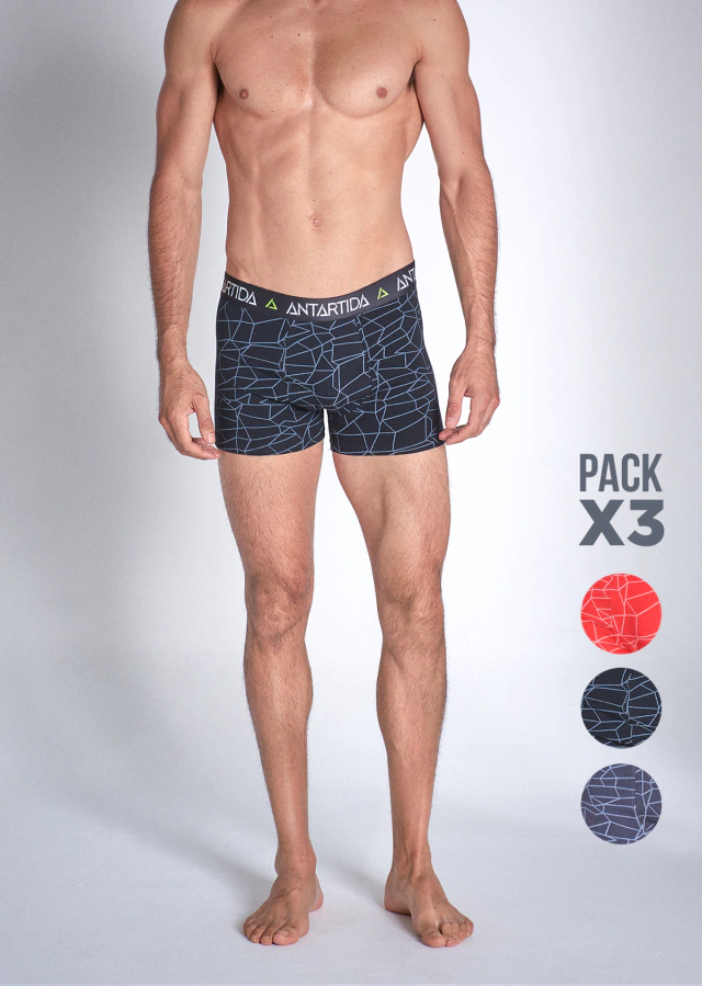 PACK X3 BOXERS FISHER o 7514 - Antártida Sport