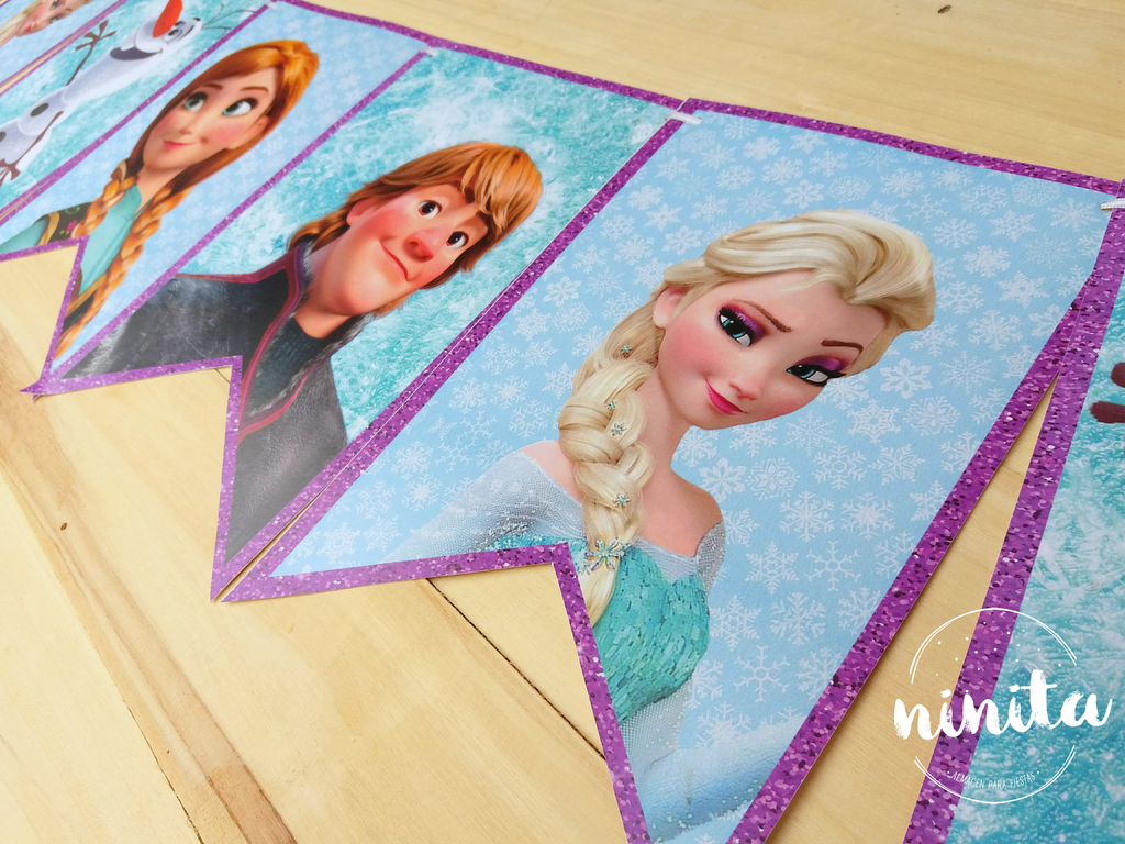 Banderín Gráfico Frozen - Comprar en Ninita