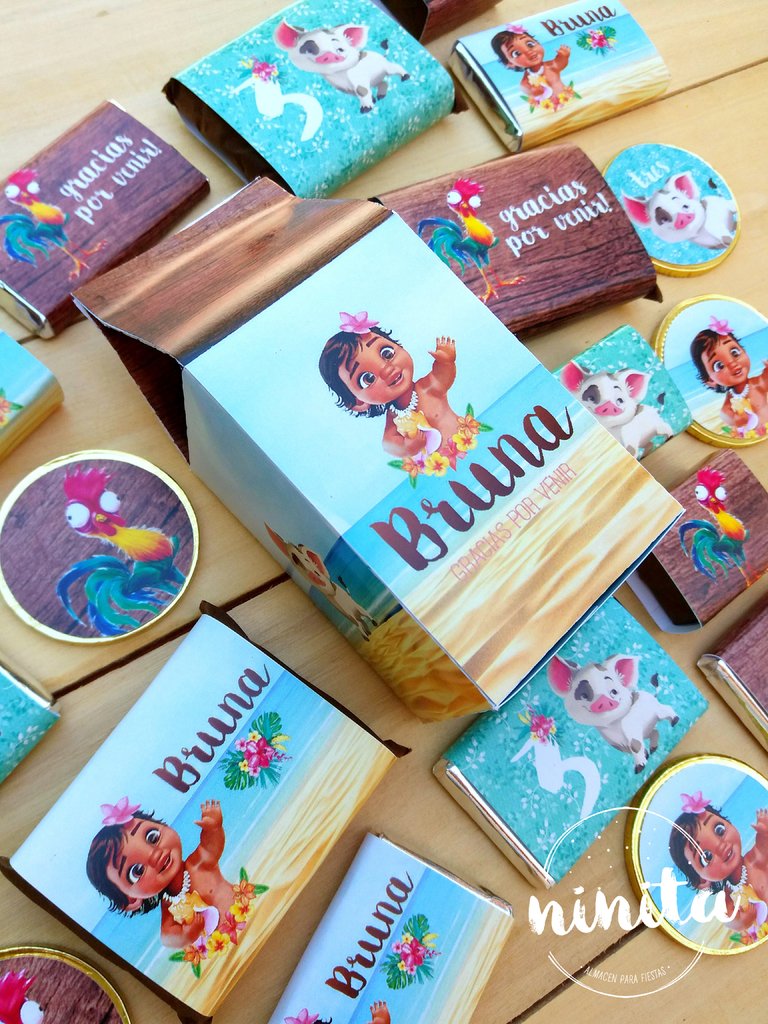 Kit Imprimible Candy Moana - Comprar en Ninita