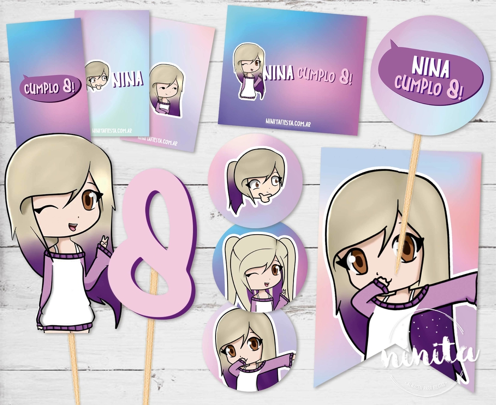 lyna vallejos kit candy golosinas cumpleaños roblox lynita linita