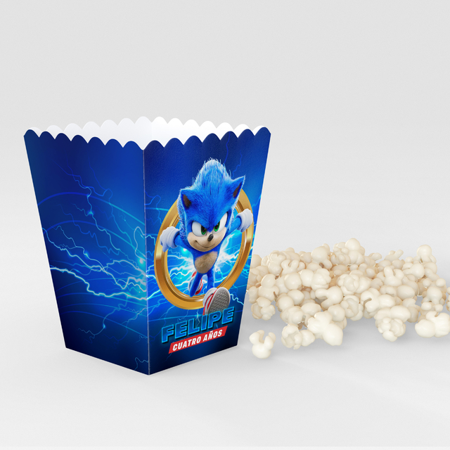 Box para Popcorn Sonic - Comprar en Ninita
