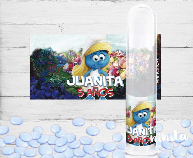 Stickers Tubitos Pitufos - Comprar en Ninita