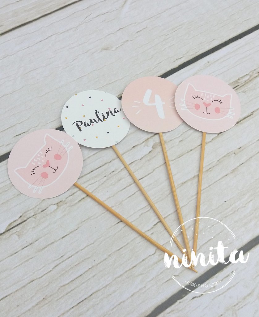 Topper para cupcakes - Comprar en Ninita