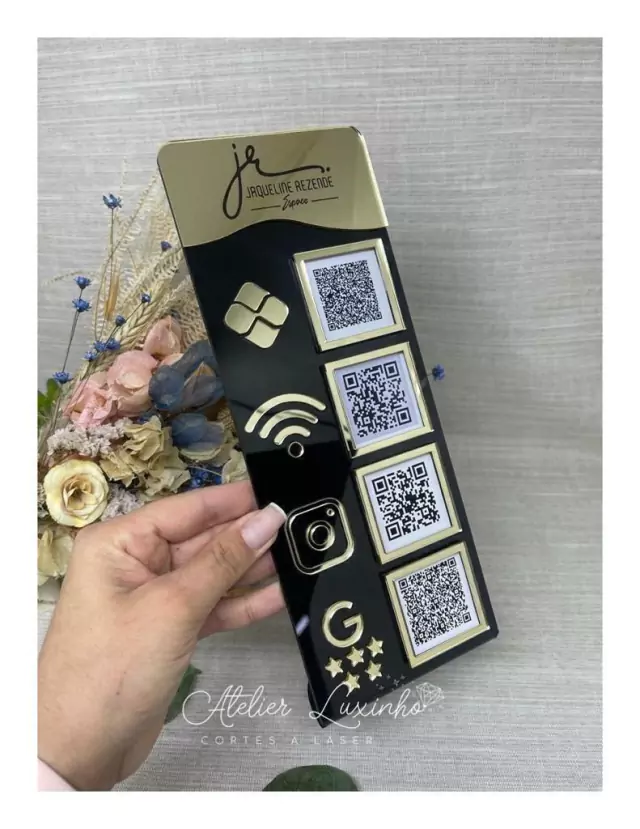 Placa 4 Qr Code Slim