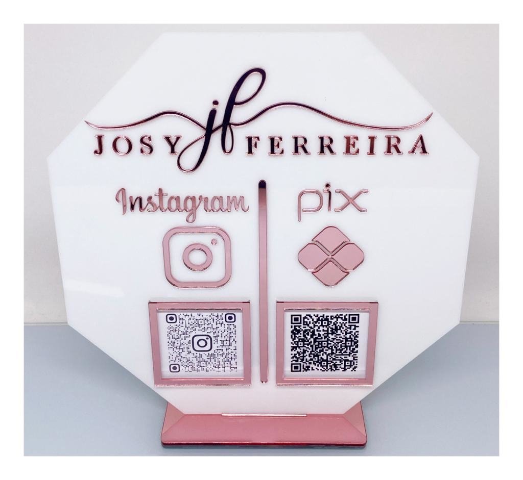 Placa QR CODE Personalizada em Acrílico (unidade)