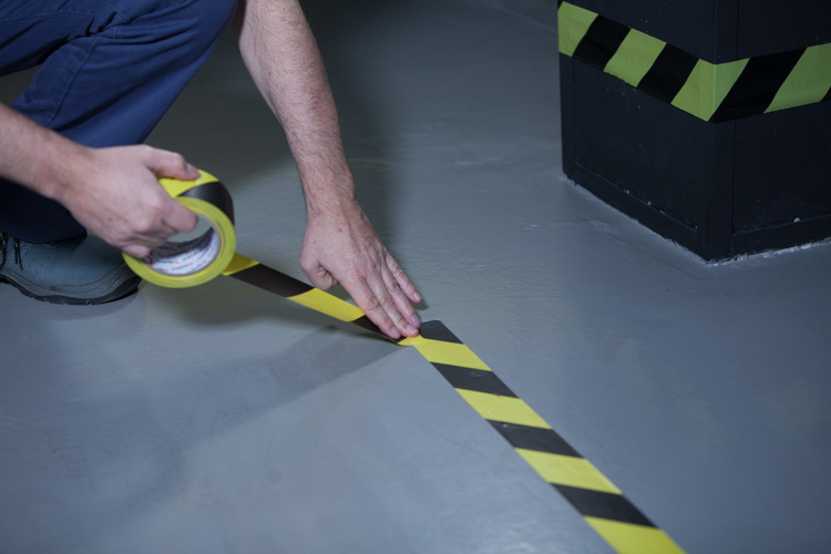 Cinta Demarcatoria Pvc Amarilla Y Negra / Amarilla