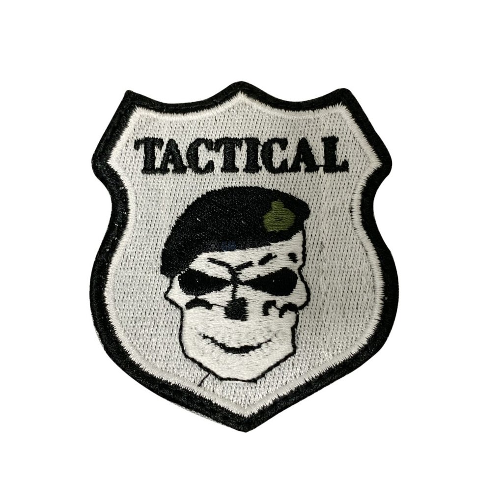 PATCH BORDADO TACTICAL SKULL