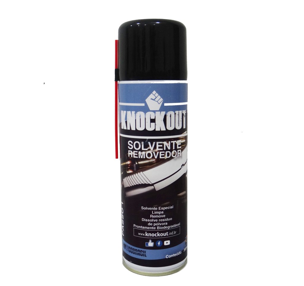 KIT LUBRIFICANTE PARA ARMAS DE FOGO SPRAY KNOCKOUT 300ML