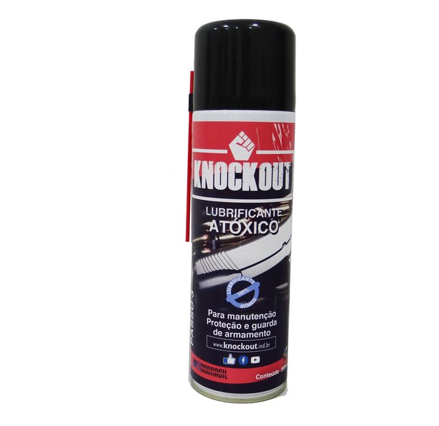 KIT LUBRIFICANTE PARA ARMAS DE FOGO SPRAY KNOCKOUT 300ML
