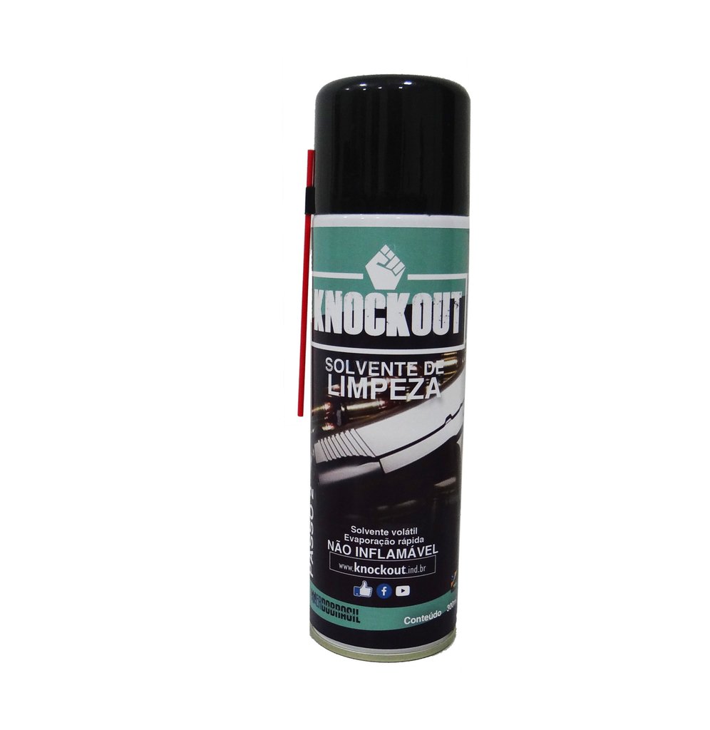 KIT LUBRIFICANTE PARA ARMAS DE FOGO SPRAY KNOCKOUT 300ML
