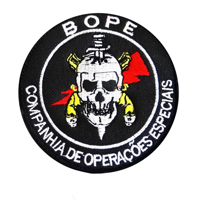 PATCH BOPE PRETO BORDADO