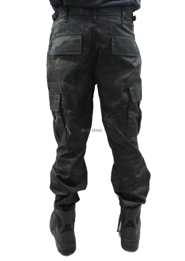 CALÇA TÁTICA COMBATE MULTICAM BLACK