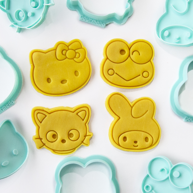 Cortadores + Carimbos - Kit Hello Kitty - Gourmella