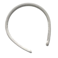 TIARA RETA FINA AVELUDADA - PÉROLA - 1 UNIDADE