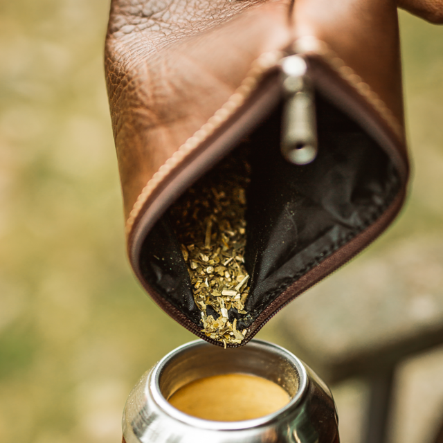 Yerbero de Cuero XL - Sobre 500cc. - Cushé Mates