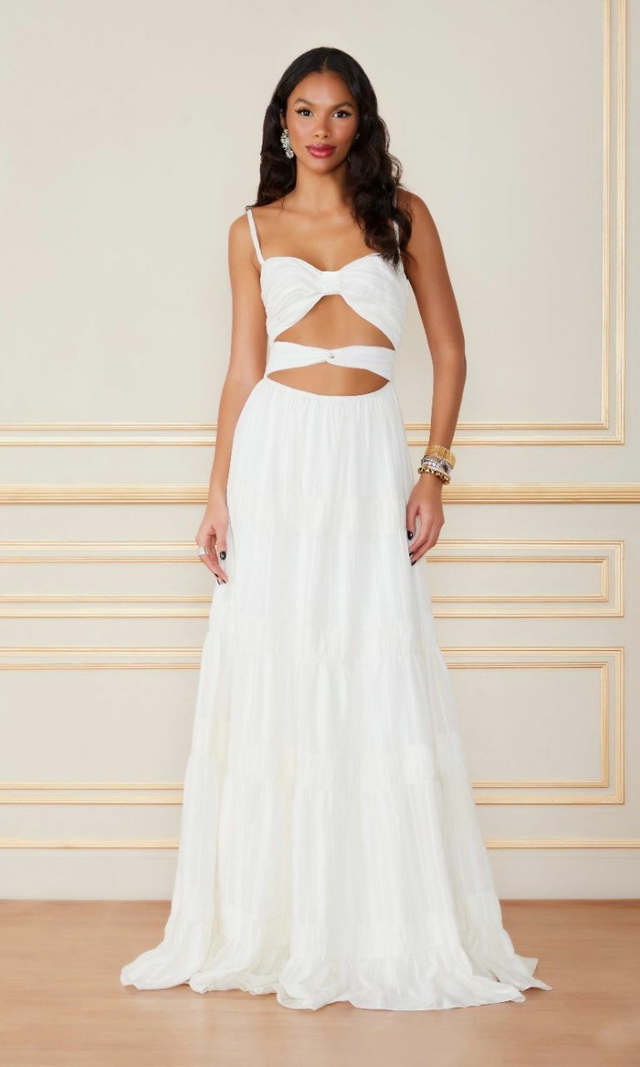 VESTIDO LONGO LEAH OFF WHITE - Comprar em KOE STORE