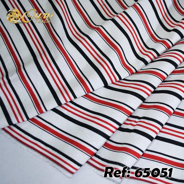 Tecido Linho Listrado Nude Bege