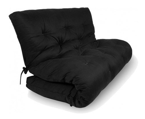 Colchonete Futon Dobravel Enrolavel Casal 1,38 Orthovida