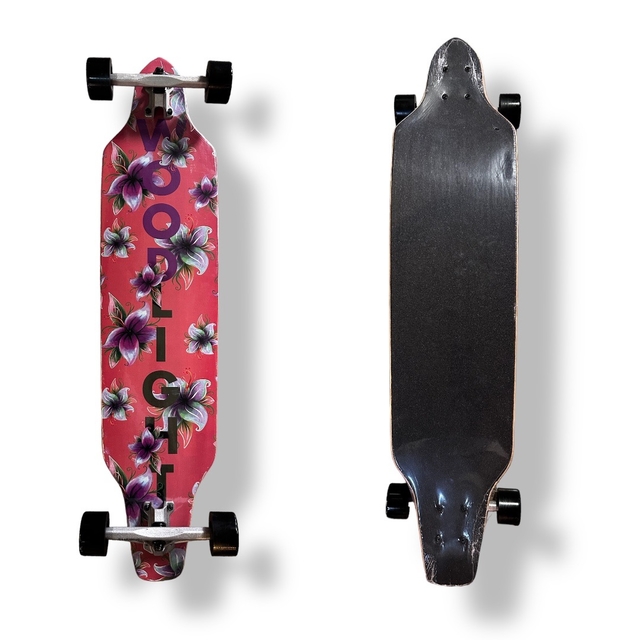 Longboard Wood Light Assimétrico Flower Completo