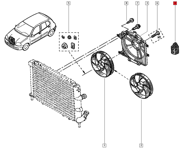 Resistencia Ventoinha Clio Duster Kangoo Logan Megane Master