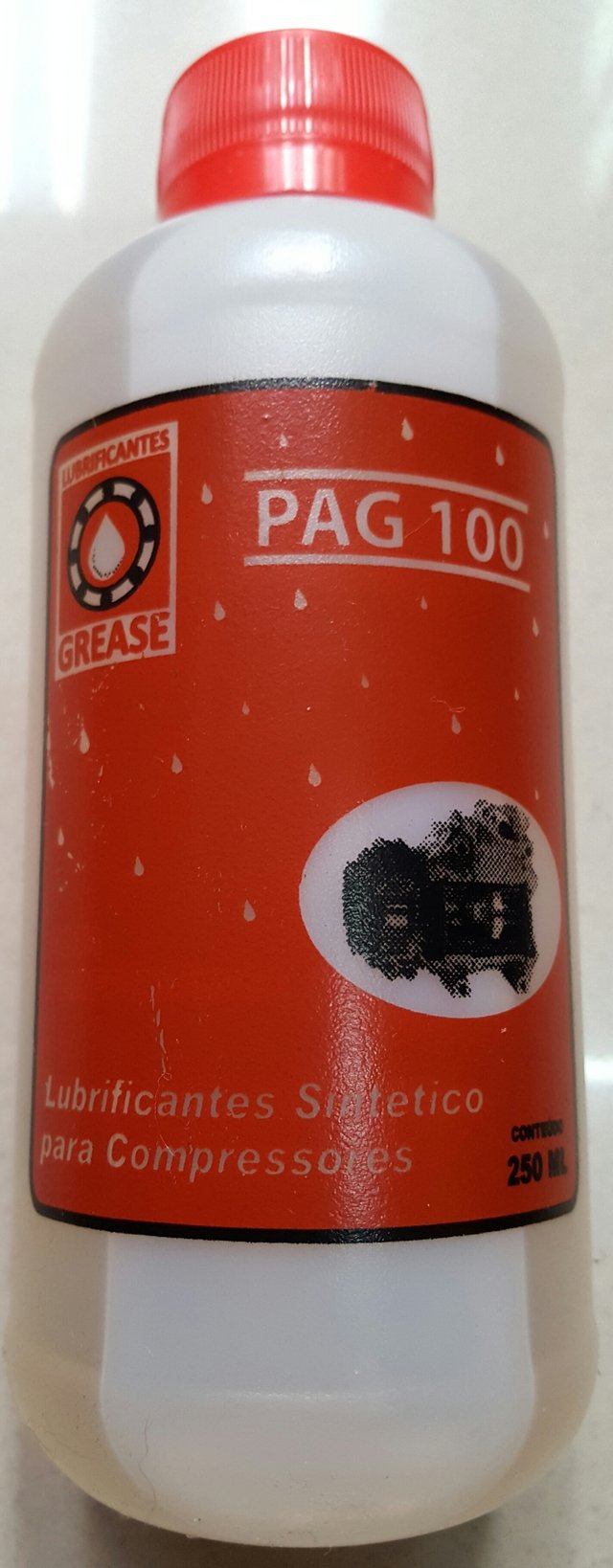 Óleo Sintético Grease Pag 100 Compressor De Ar Condicionado 250 Ml
