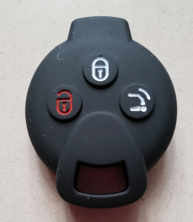 Capa Silicone Chave 3 Botões Mercedes Benz Smart Fortwo