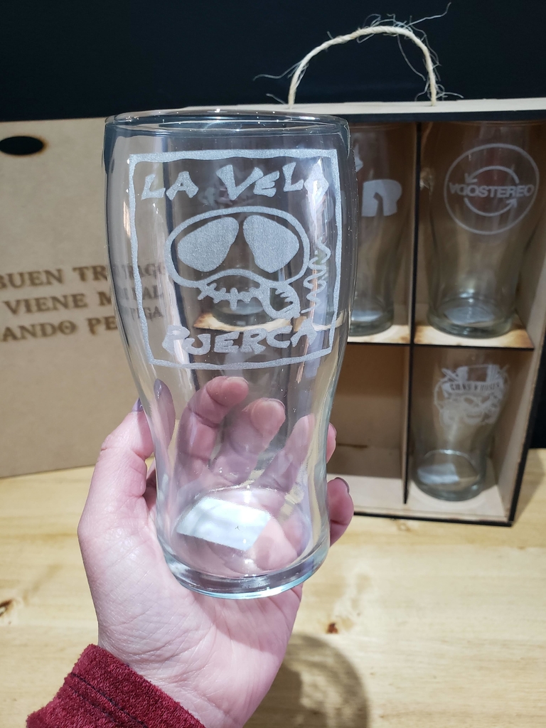 Set de vasos ROCK NACIONAL - Mariarte Regalos