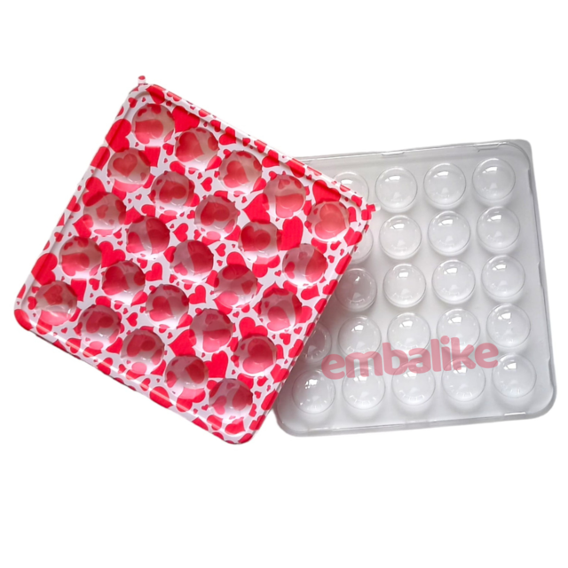 10un Flip Ball Amor 25 Cavidades Estampa Corações - Flip Festas