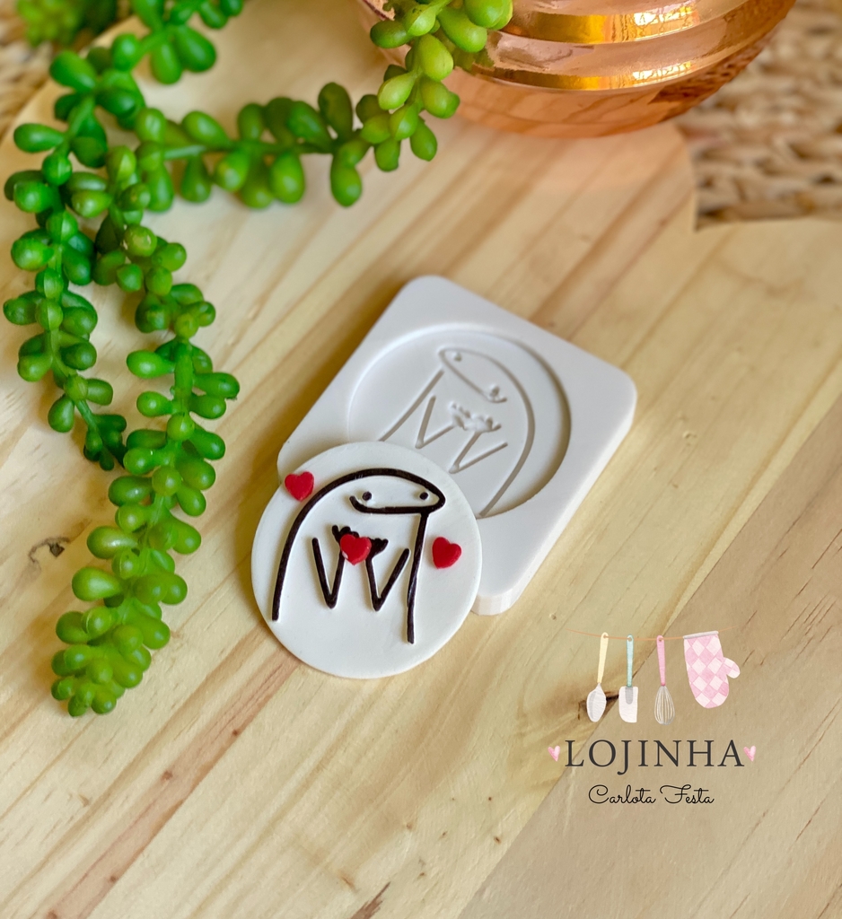 Molde Flork Meme Coração - Comprar em Carlota Festa