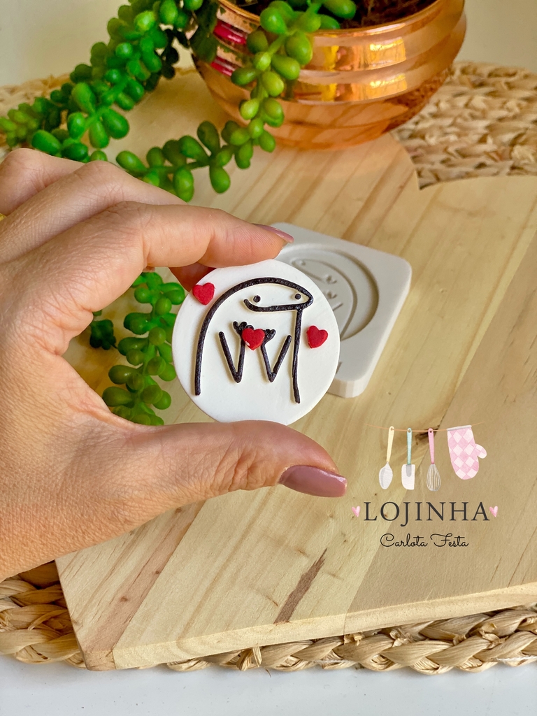 Molde Flork Meme Coração - Comprar em Carlota Festa