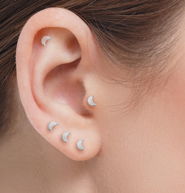 Piercing Orelha Tragus Labret Lua: o seu estilo único | Alvalek