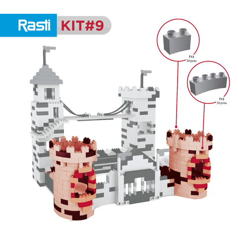 NUEVO Kit Accesorios Rasti #9 - Piezas Curvas - Rasti
