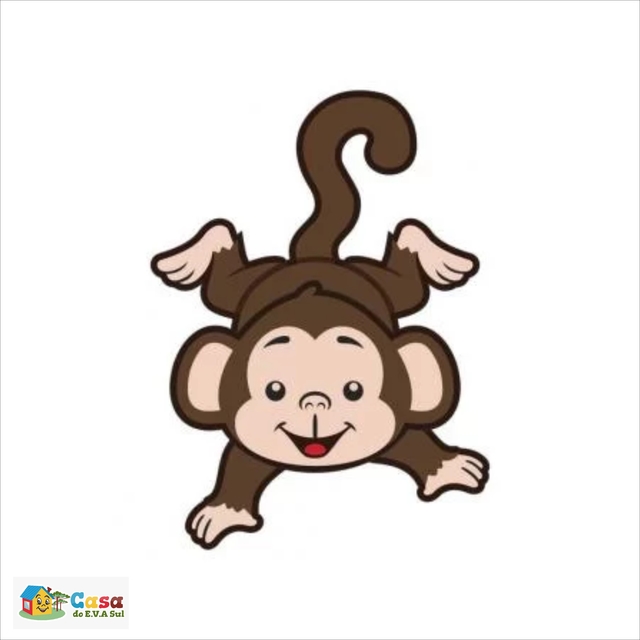 Painel Macaco Baby Grande - Comprar em Casa do E.V.A