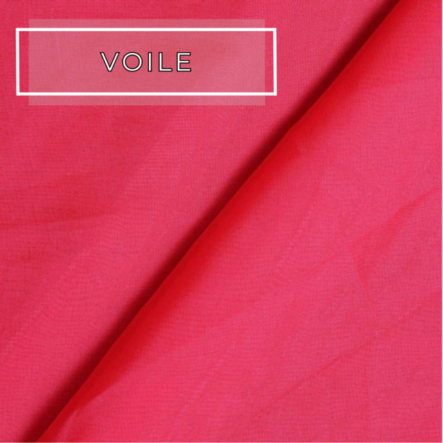 Voile color rojo 3 mts ancho vta x metro