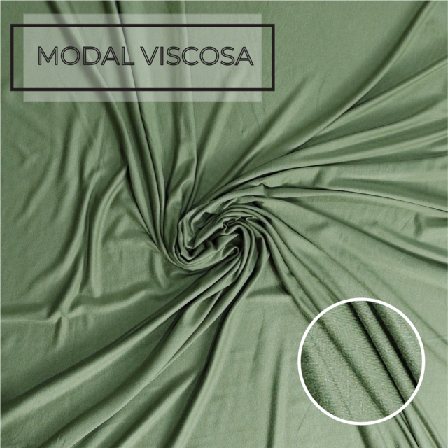 TELA MODAL NEW VISCOSA COLOR VERDE MALVA, 1.60MTS ANCHO, VTA X METRO