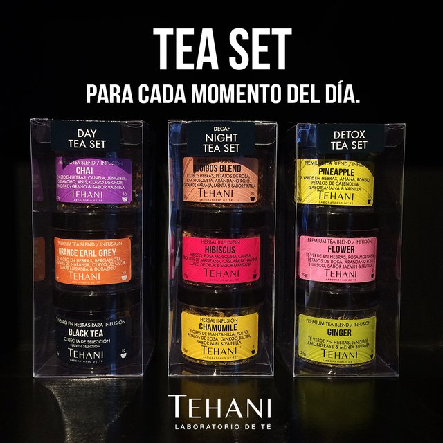 Tehani Te en Hebras Set Night 3u - Tienda NOVA