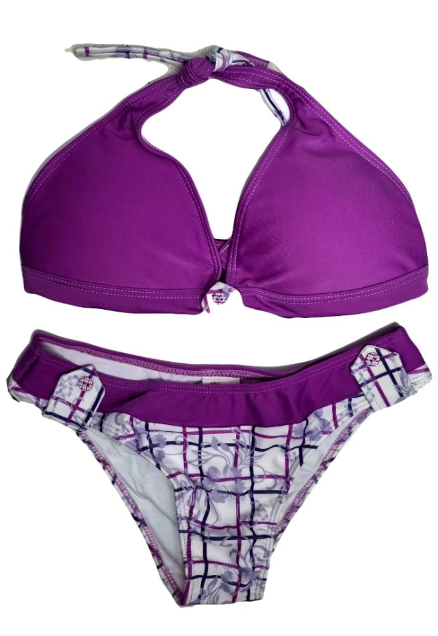 Biquíni Juvenil Roxo Viva Flor