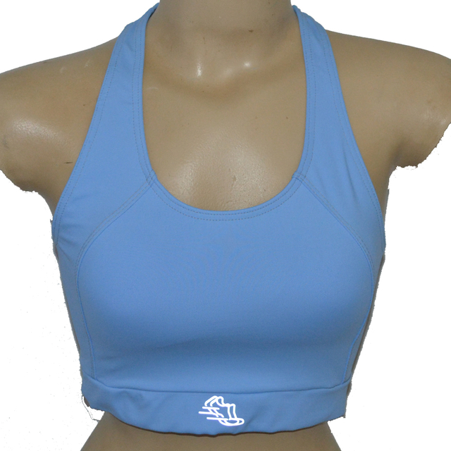 TOP de Corrida com Bolsos Azul Fly - corrabem