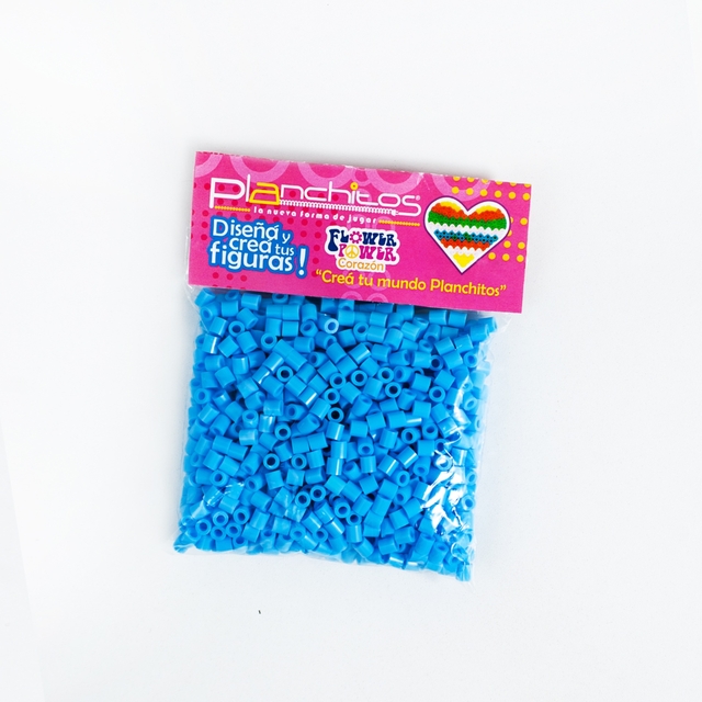 HAMA BEADS PACK 1000 - CELESTE - Planchitos Argentina