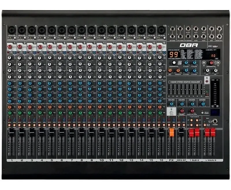 Mesa DBR DM16 USB 16 Canais - Comprar em Ponto Musical