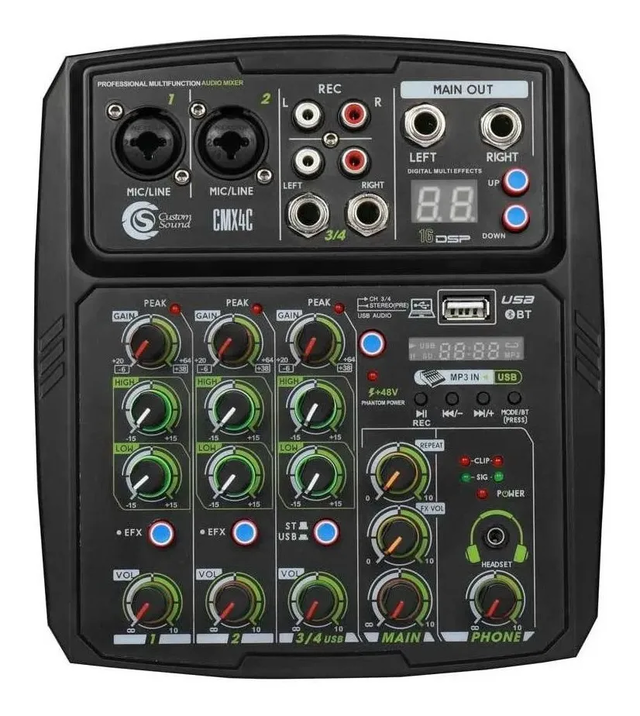 Mesa Custom Sound CMX-4C BK - Comprar em Ponto Musical