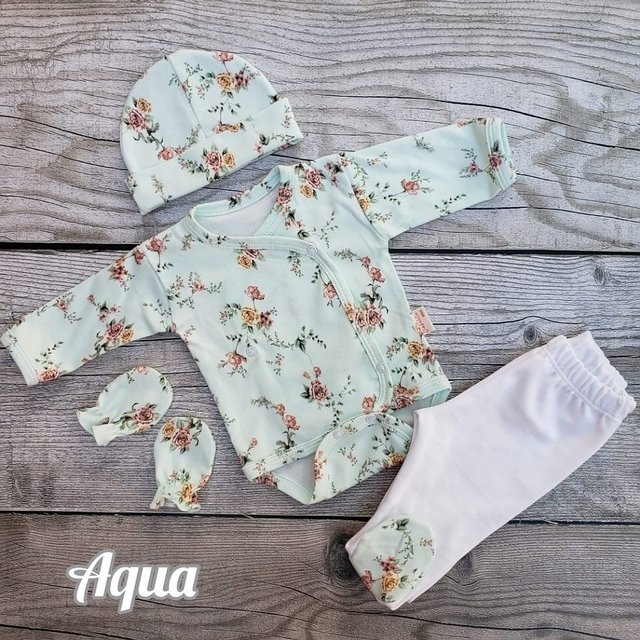 Ajuar algodón pima aqua - Comprar en Ohana bebes