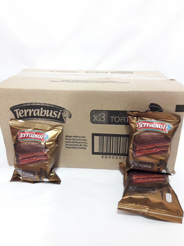 Alfajor Terrabusi Torta Triple x 36u - Comprar en Kako